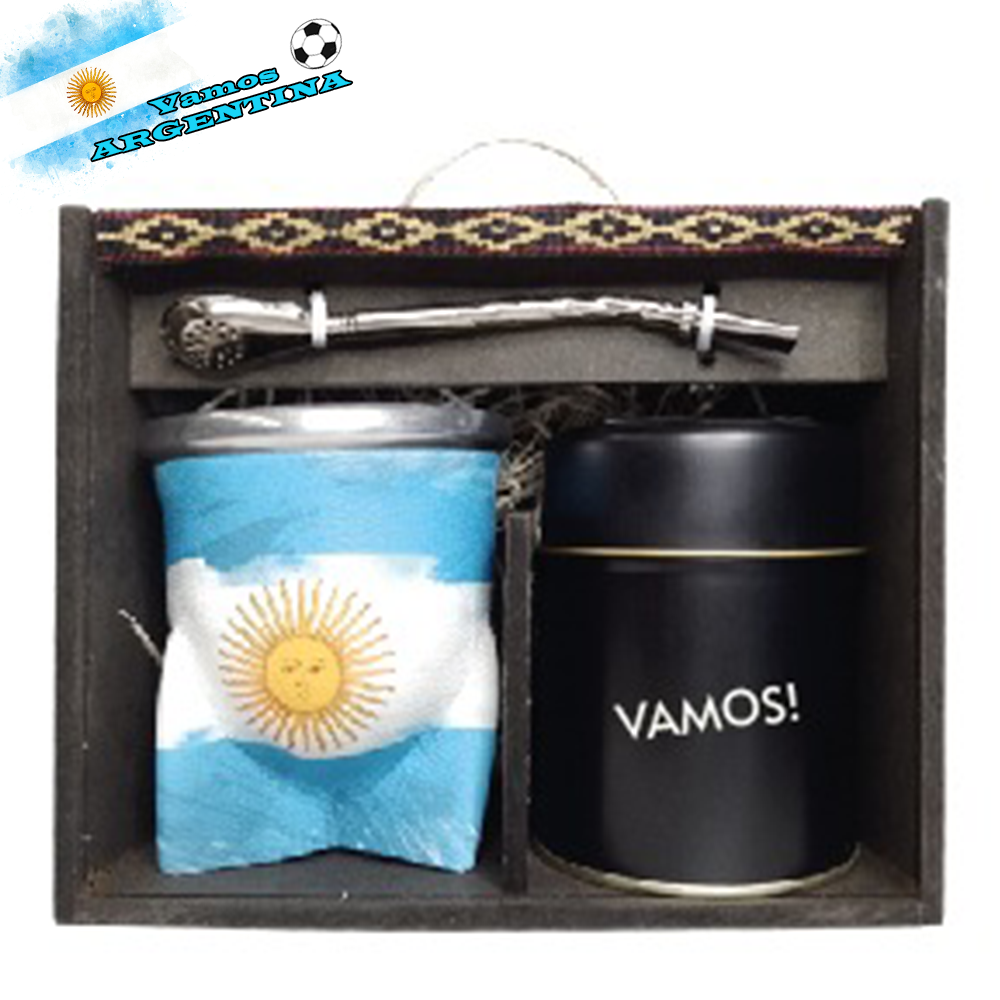 SET DE MATE ESPECIAL ARGENTINA EN CAJA SET921A5 - Raices Regalos