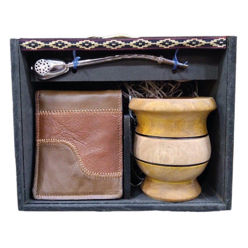 SET DE MATE-CAJA-BILLETERA-MATE COPA-BOMBILLA-SET107A1 – Raices Regalos