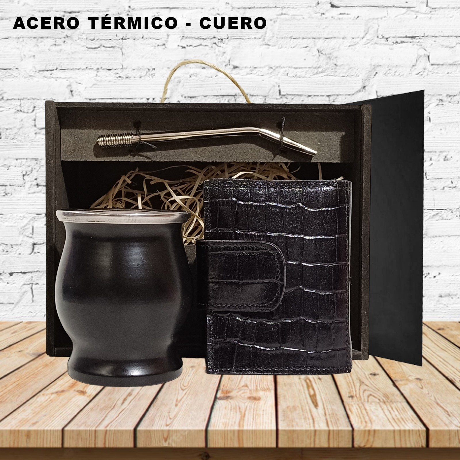 SET DE MATE- MATE DE ACERO EN CAJA-SET107AR – Raices Regalos