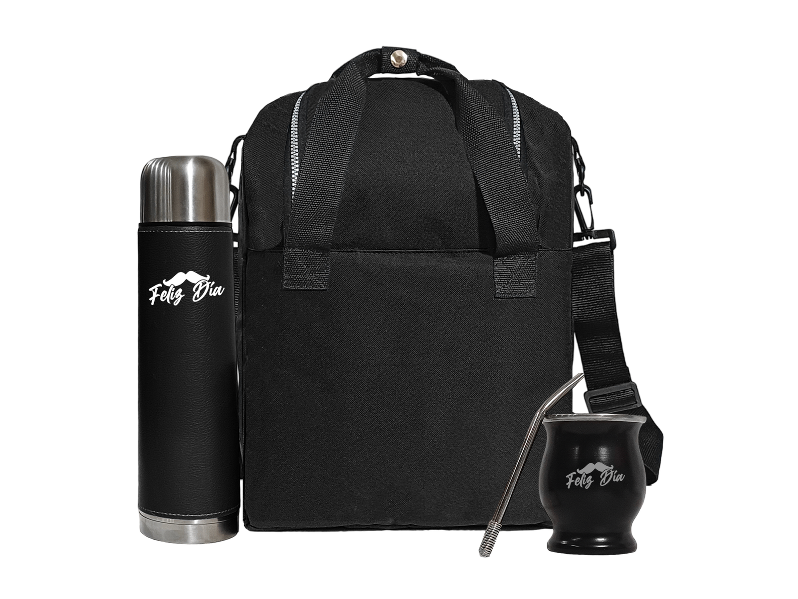 SET DE MATE BOLSO+TERMO+MATE DE ACERO+BOMBILLA SET856L – Raices Regalos