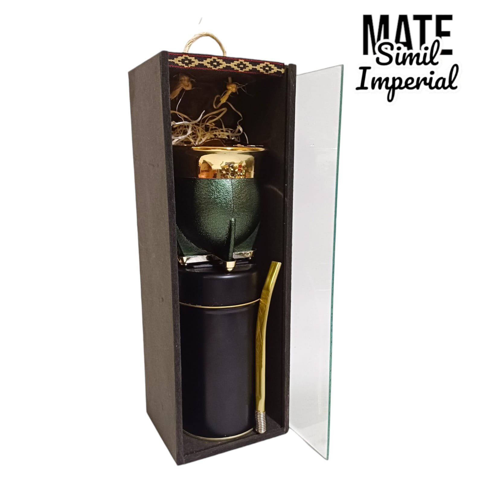 SET DE MATE EN CAJA CON BOMBILLA SET094D – Raices Regalos
